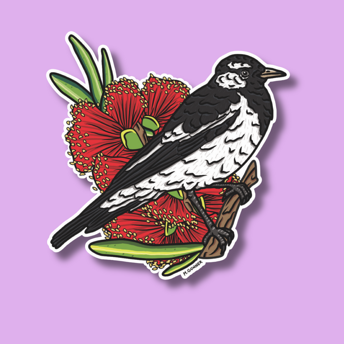 Magpie Stickers – MR GUNNER ART