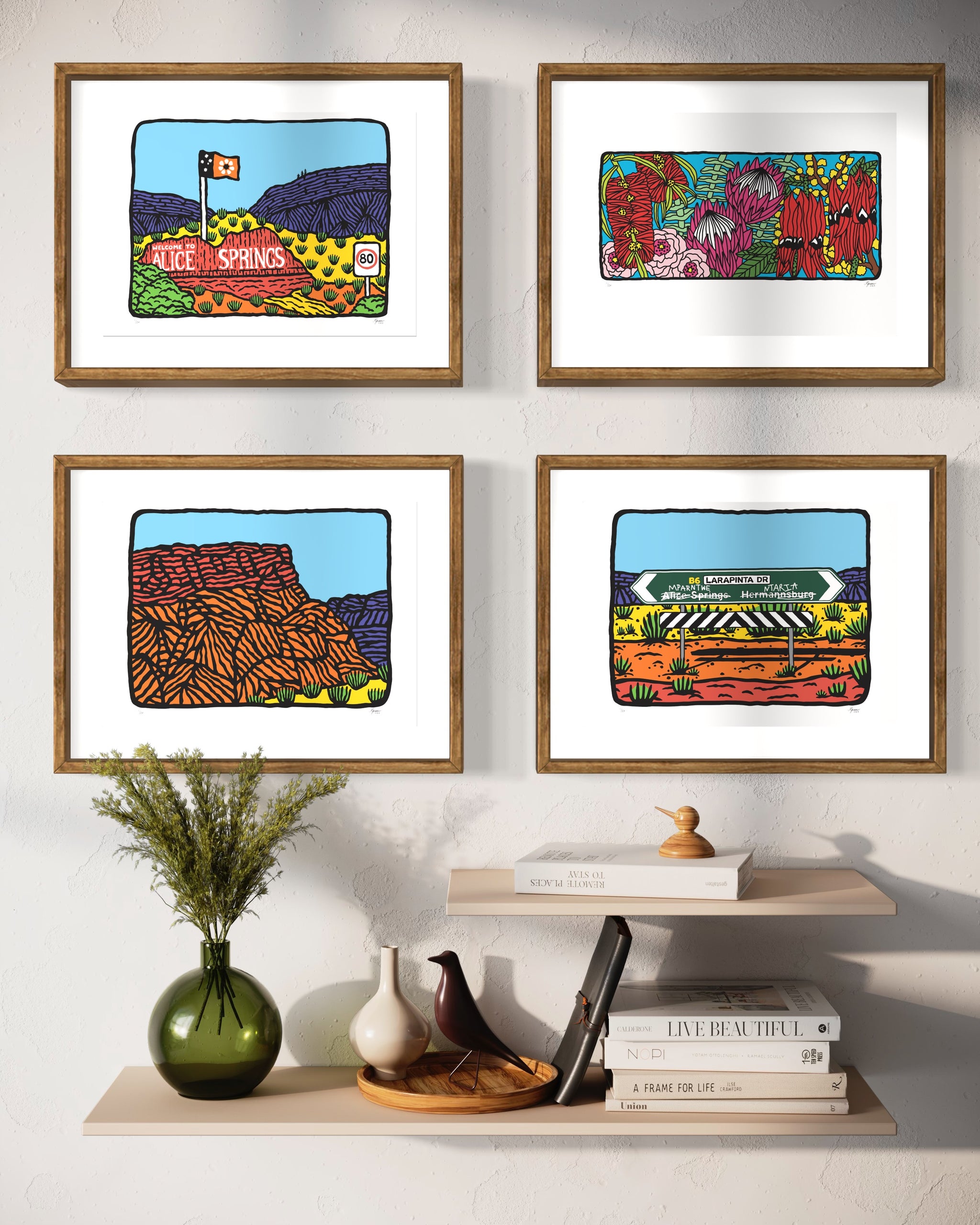 'Welcome to Alice Springs' Art Print – MR GUNNER ART